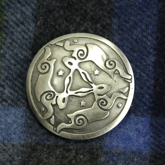The Shepherd's Knot | Jewelry | New Celtic Hare Rabbit Pewter Brooch Pin Scarf Kilt Made In ...
